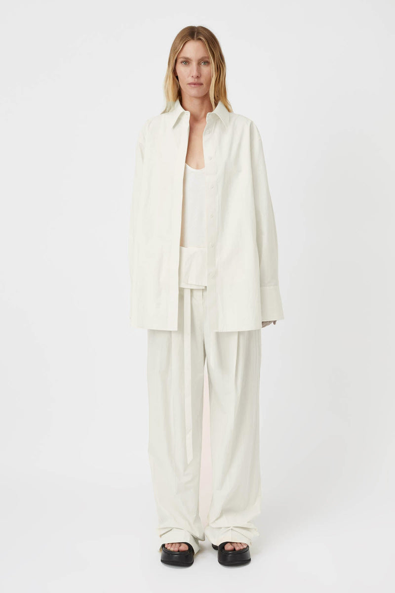 Gill Stonewash Shirt in Ivory - CAMILLA AND MARC® C&M